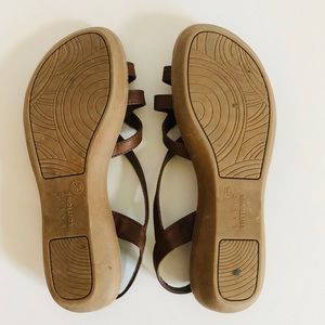 Basic Editions | Shoes | Basic Editions Memotech Brown Strappy Sandals | Poshmark